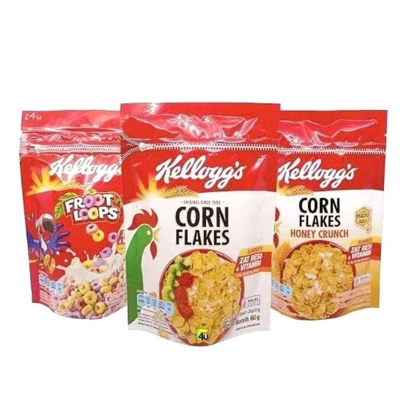 Jual Kelloggs Corn Flakes 60 gr | Kelloggs Froot Loops 55 gr | Shopee ...
