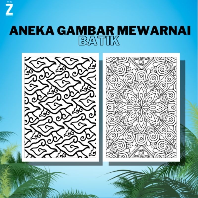 Jual Kertas Gambar Mewarnai A4 [ Batik ] | Shopee Indonesia