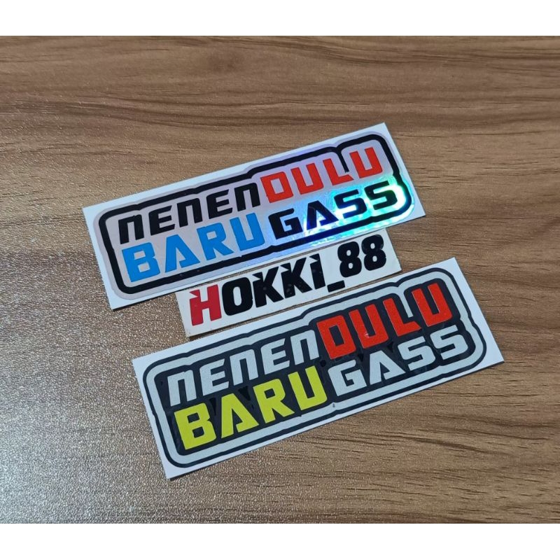 Jual Stiker cutting NENEN DULU BARU GASS stiker lucu | Shopee Indonesia