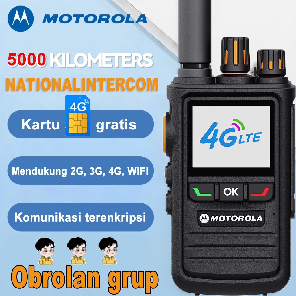Jual Motorola interkom nasional walkie-talkie [SIM gratis] 5000 ...