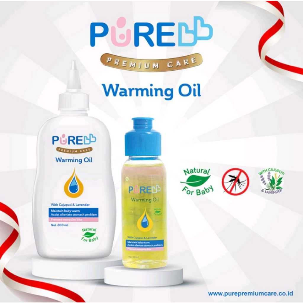 Jual Pure BB Warming Oil With Cajuputi & Lavender 60ml/Minyak Kayu ...