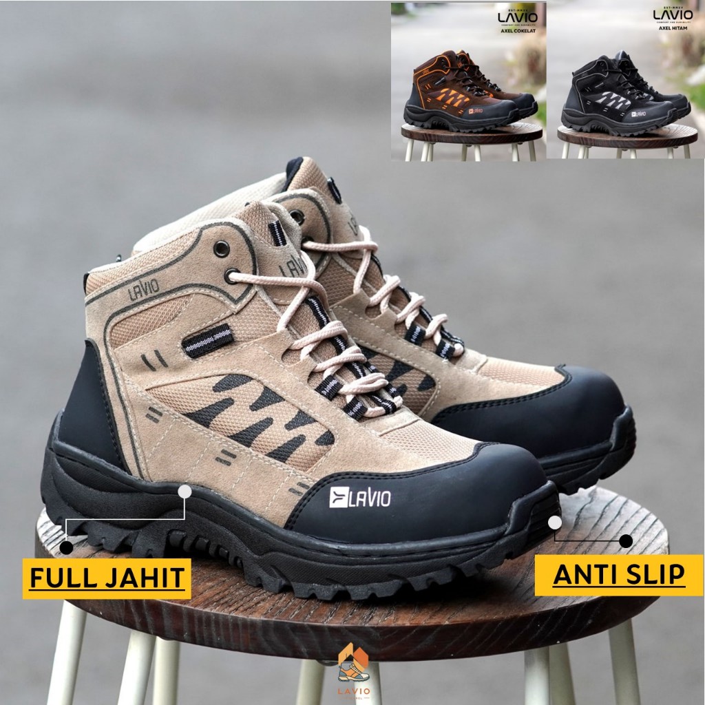 Jual Sepatu Safety Shoes Pria Original Hiking Outdoor Lapangan Sepatu ...