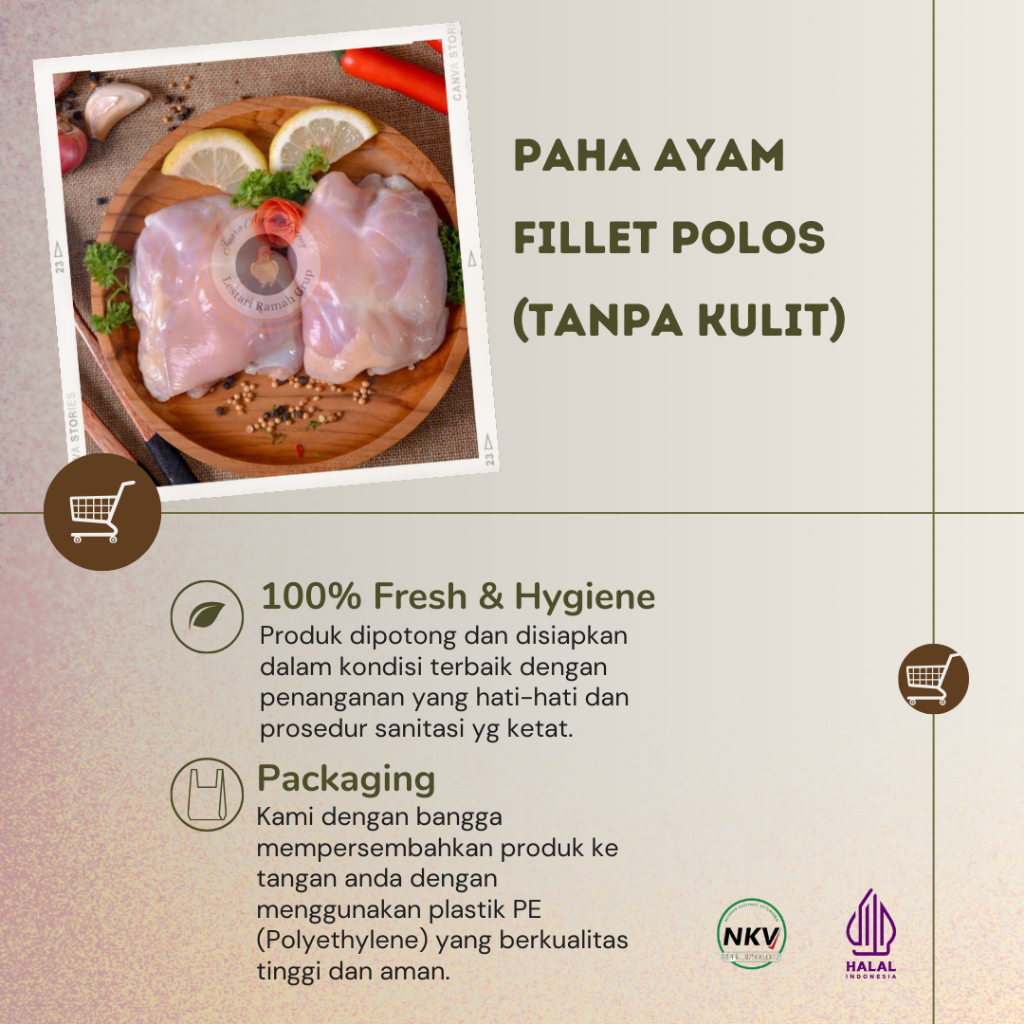 Jual Paha Ayam Fillet tanpa Kulit Fresh 1Kg | Shopee Indonesia