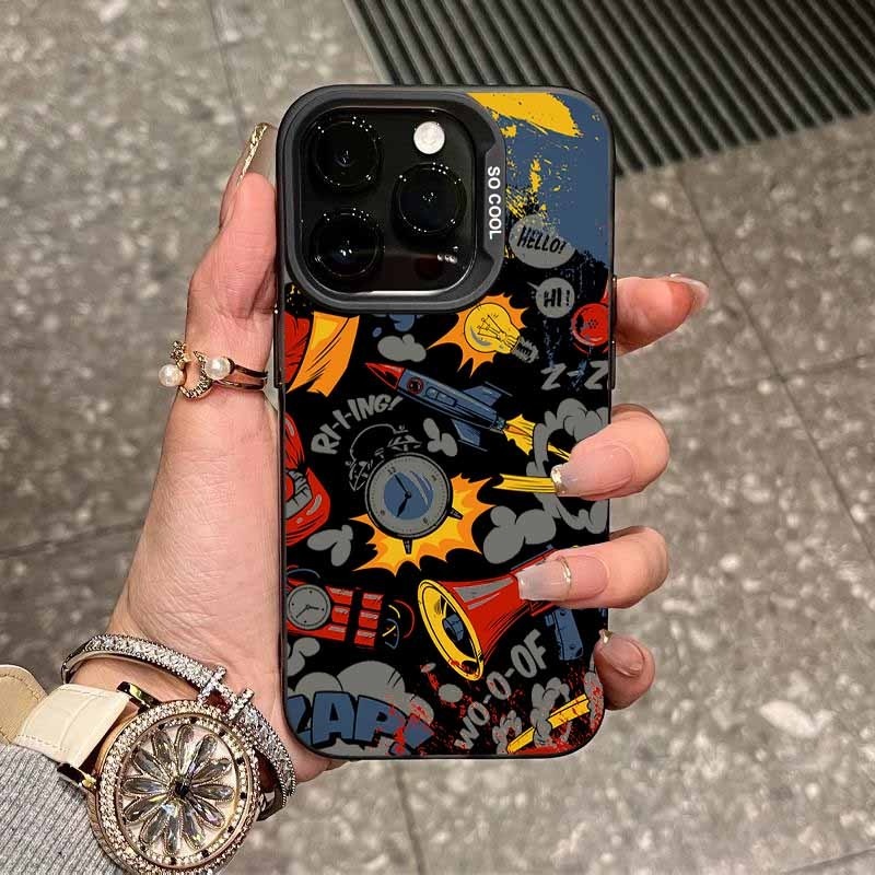 Jual PREMIUM MATTE HARD CASING HP IPHONE RING BOOM AESTHETIC CASE UNTUK ...