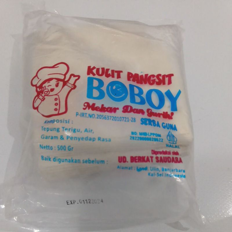 Jual BOBOY Kulit Pangsit (BENTUK SEGI EMPAT) Original Rasa gurih Bawang ...