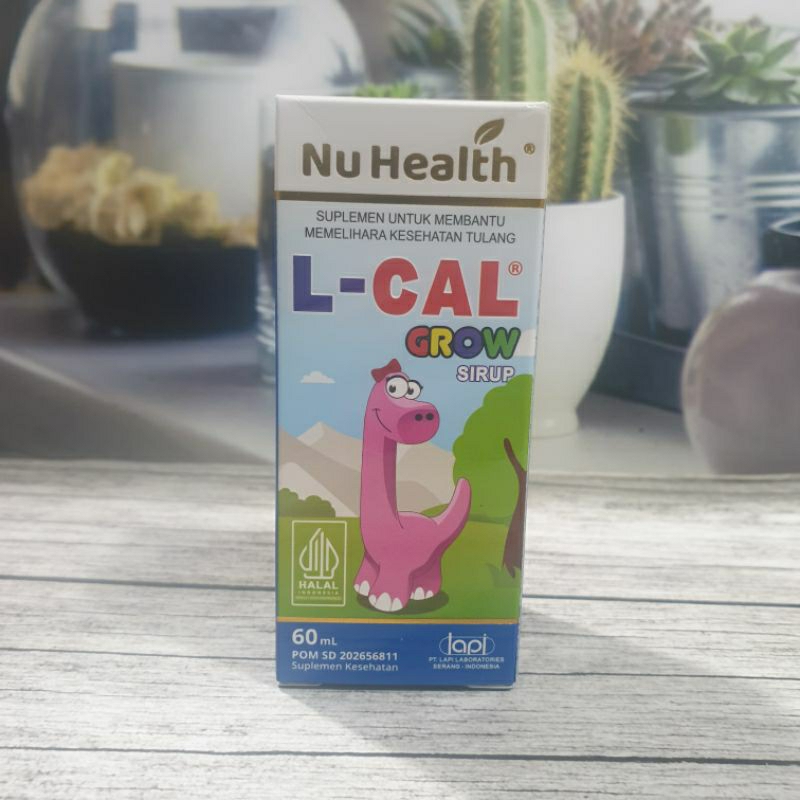 Jual L-Cal Grow Sirup 60ml HALAL - MultiVitamin D3, K2, Calsium, Zinc ...
