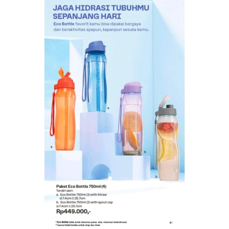 Jual Tupperware Botol minum 750 ml | Tempat Minum | Shopee Indonesia