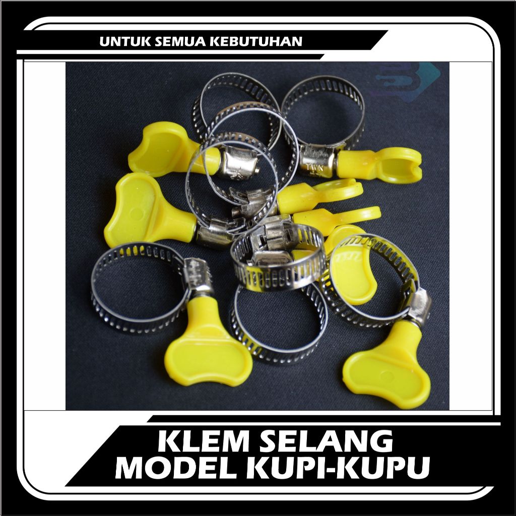 Jual Kleman Kupu Kupu Selang Gas Radiator Cooler Klem Kuping Selang ...
