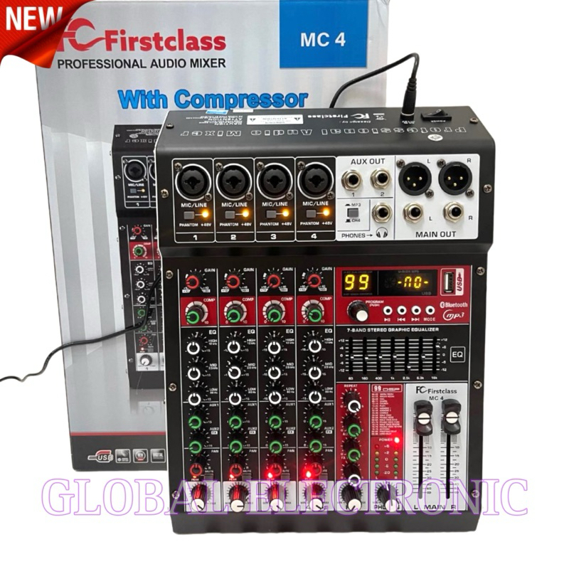 Jual MIXER AUDIO FIRSTCLASS MC 4 / MC4 ORIGINAL 4 CHANNEL MIXER FOR THE OPTION | Shopee Indonesia