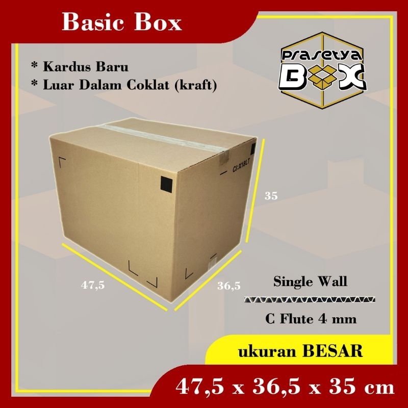 Jual Kardus Baru / Ukuran Besar 47,5x36,5x35 cm / Single Wall ...