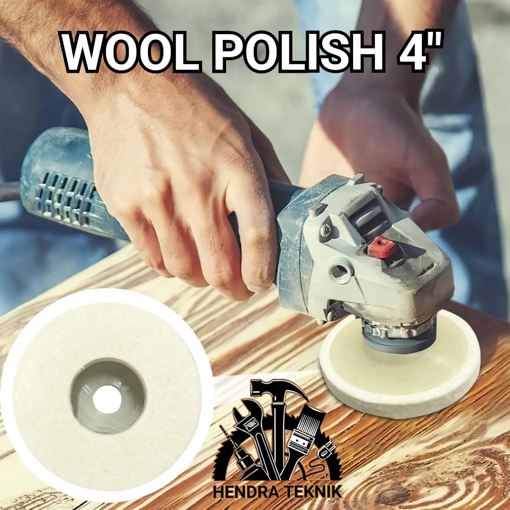 Jual WOOL POLISH 4 IN PUTIH MOLLAR GRINDA WOOL DISC POLES STAINLESS ...