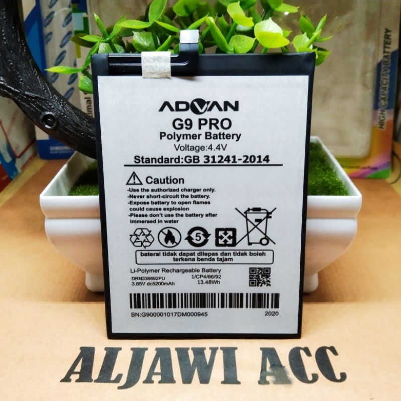 Jual Baterai Batre Battery Advan G9 Pro G9 G9 Plus G6501 ADV858 5200mAh | Shopee Indonesia