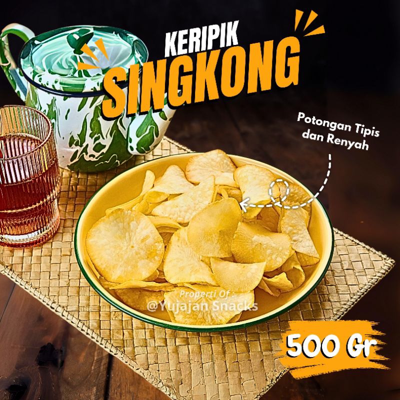 Jual 500gr KERIPIK SINGKONG RENYAH KRISPI 36 RASA By Snack Keributan ...