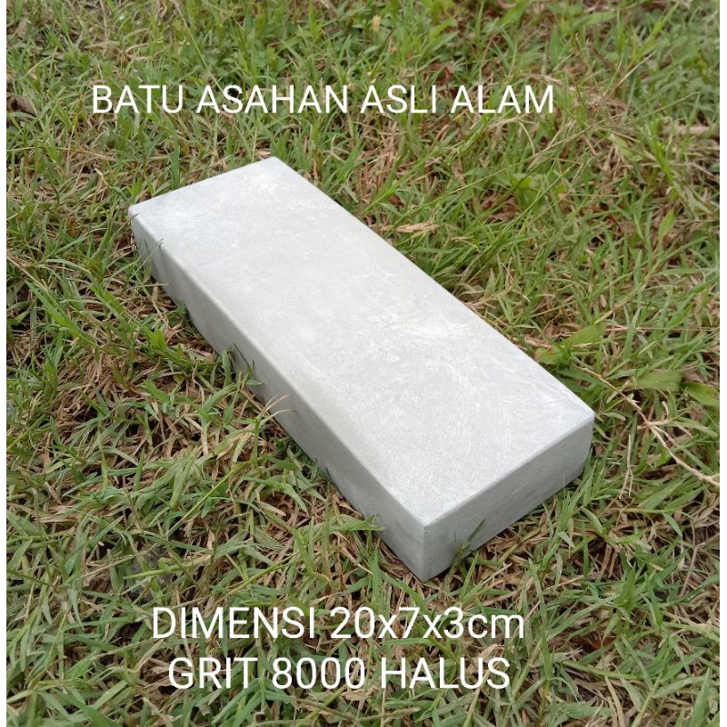 Jual batu asah asli alam grit 8000 halus dimensi 20x7x3cm | Shopee ...