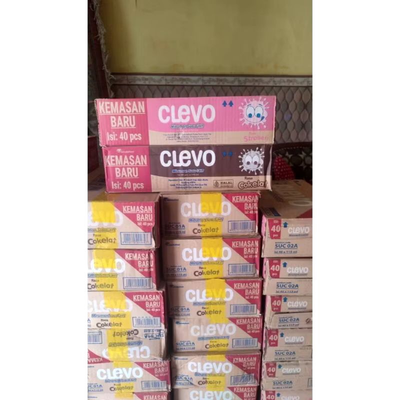 Jual Susu UHT Clevo 115 ML karton 40 pcs // Susu UHT Clevo 1 karton ...