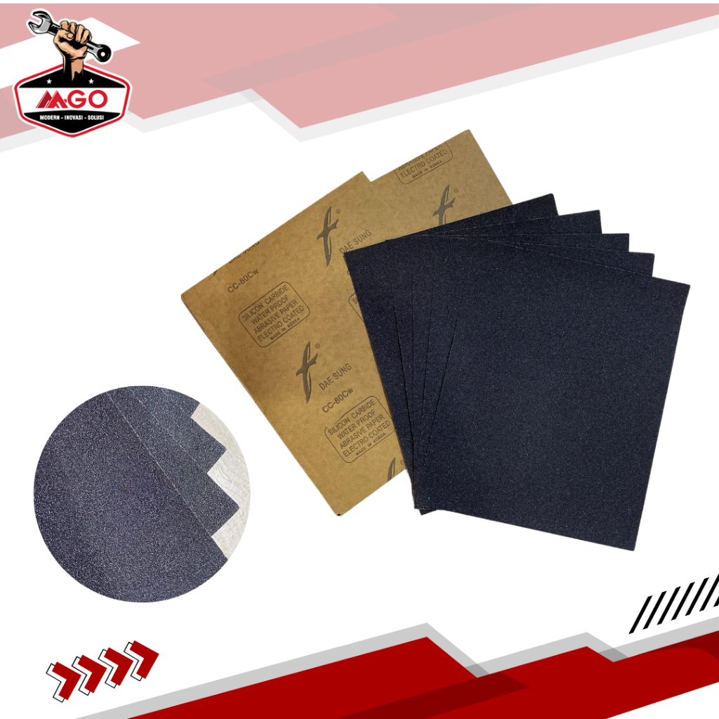 Jual Daesung Amplas Kertas / Kertas Pasir / Amplas Gosok / Amplas Kayu ...
