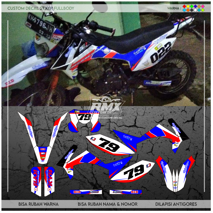 Jual DECAL VIAR 150-200 FULLBODY (011) DEKAL STIKER VIAR CROSS X SE DB ...