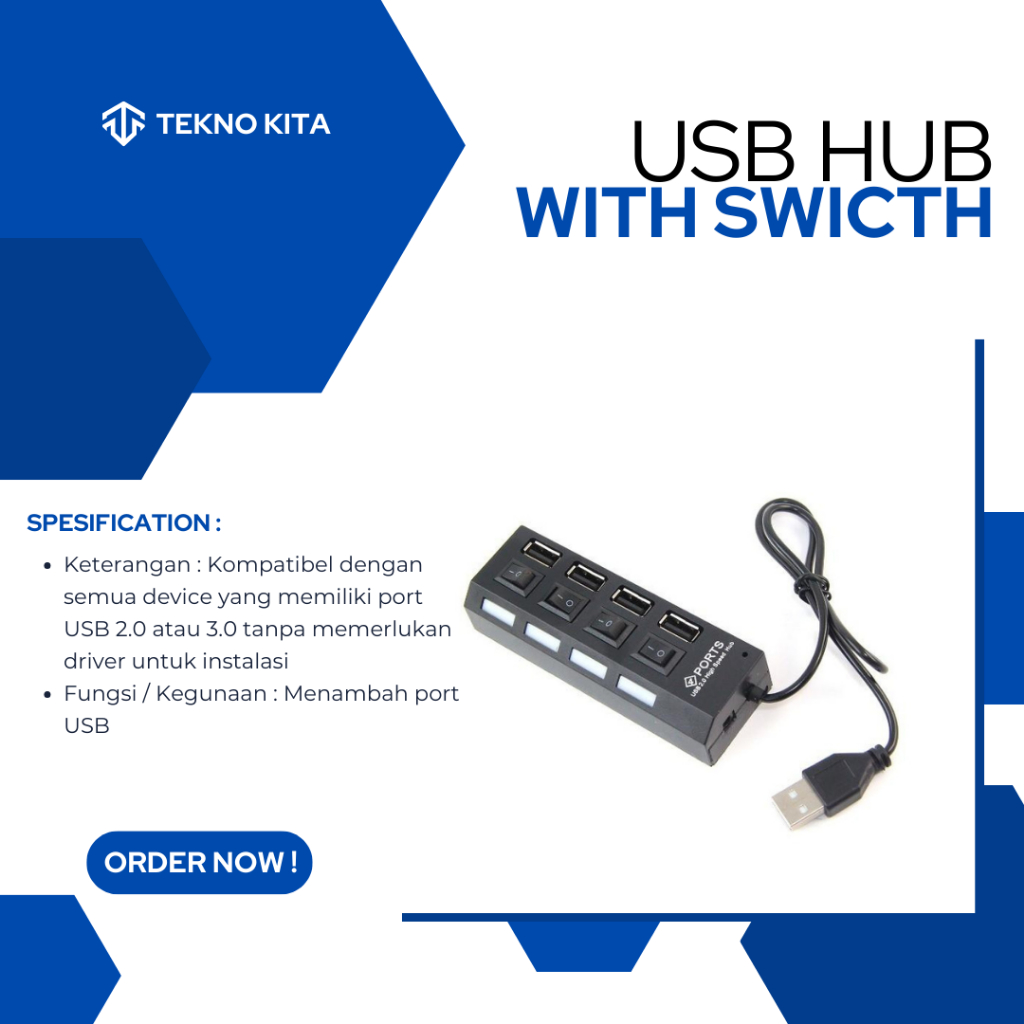 Jual USB HUB 4 PORT 2.0 COLOKAN USB ISI 4 PORT DESAIN TERBARU DENGAN ...