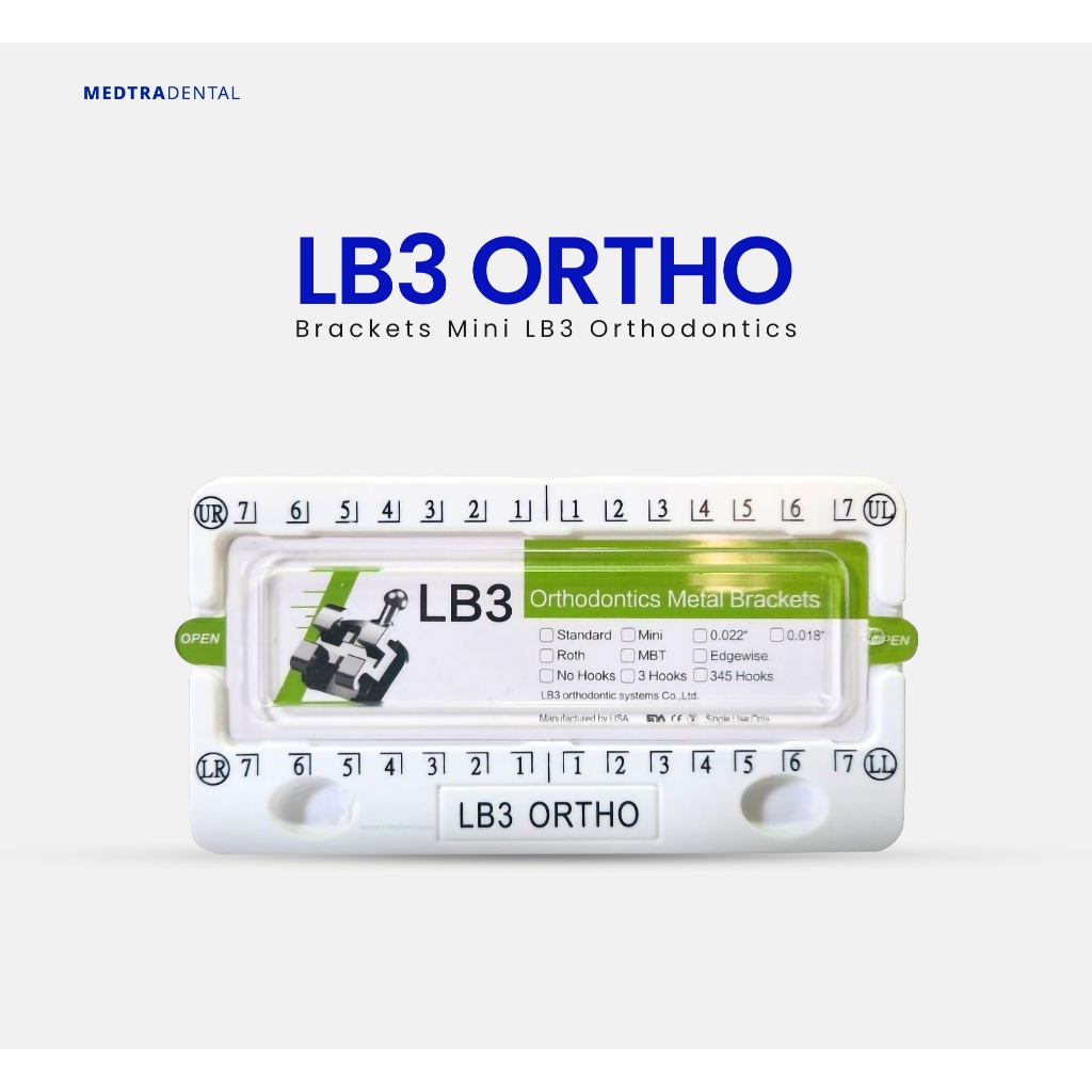 Jual Medtradent - Braket Behel Gigi LB3 Orthodontic Mini | Shopee Indonesia