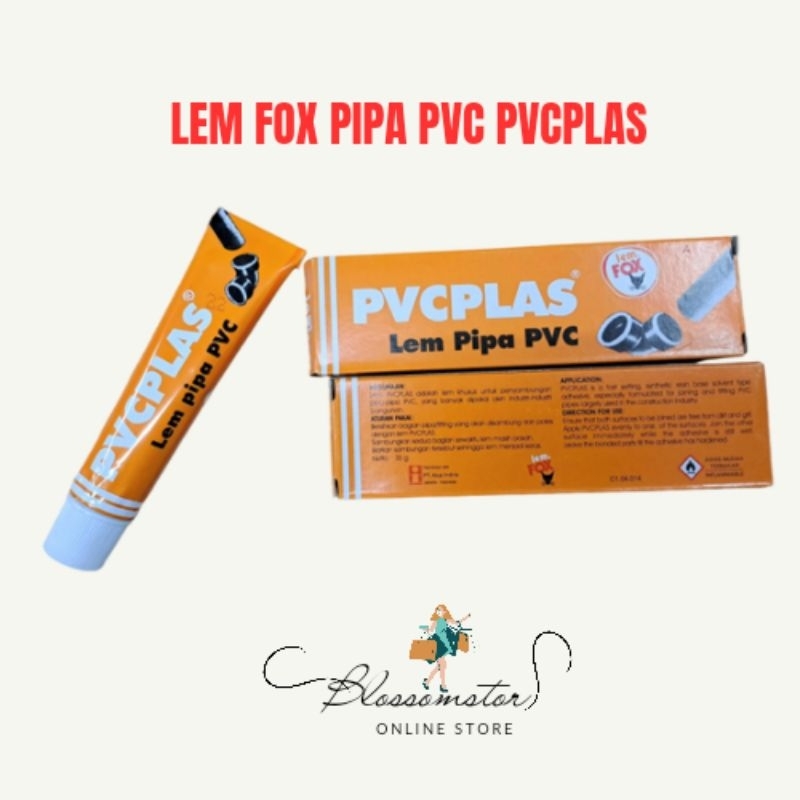 Jual LEM PIPA PVCPLAS FOX 35 GRAM / PEREKAT PIPA PVC / GLUE | Shopee ...