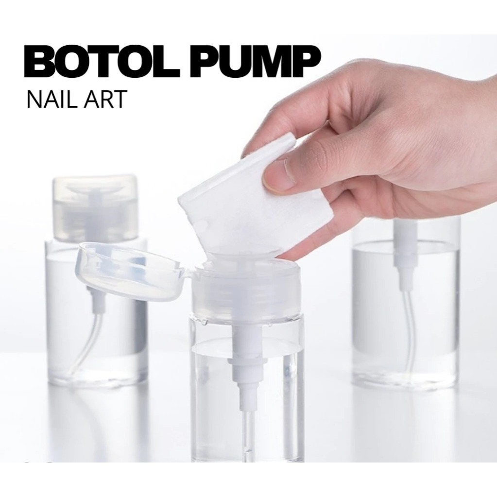 Jual BOTOL PUMP MAKEUP REMOVER NAIL ART MAKEUP PRESSING BOTTLE BOTOL ...