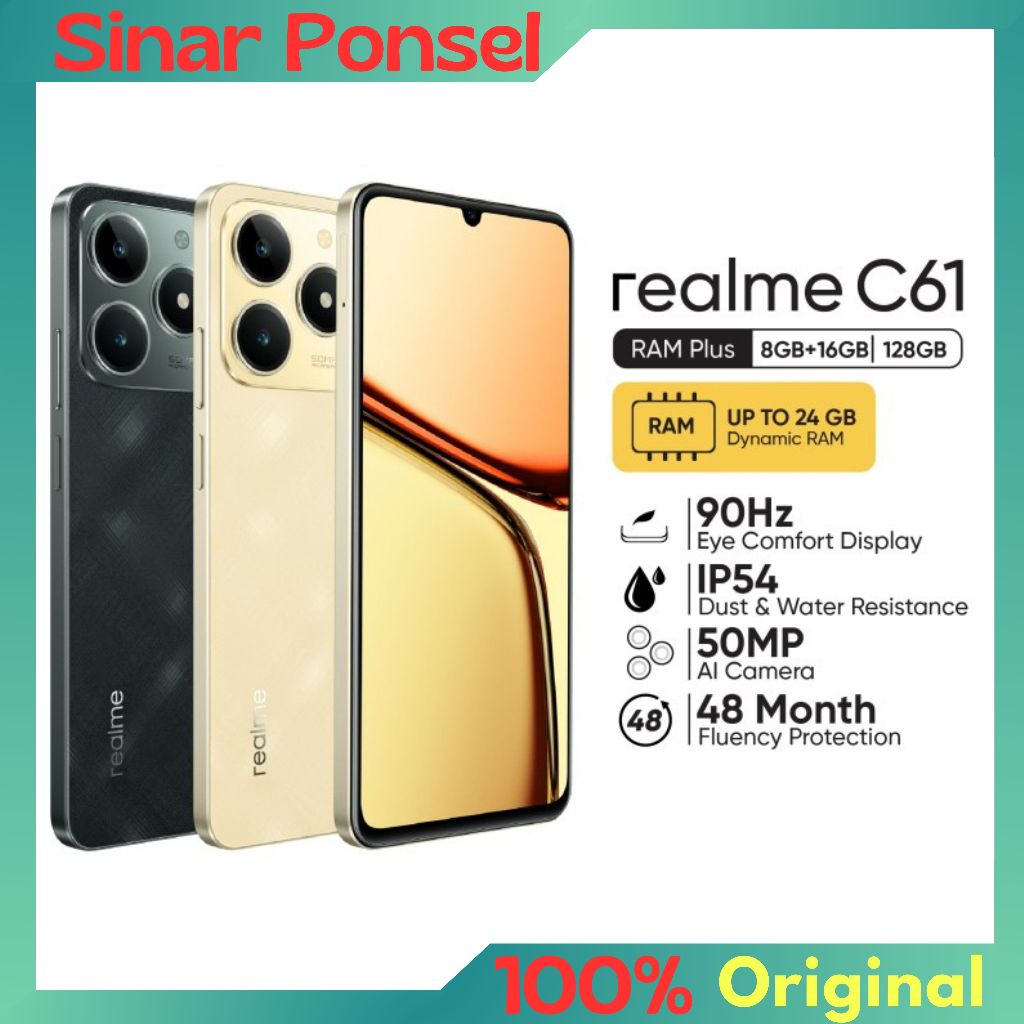 Jual Realme C61 Ram 8/128 GB Garansi Resmi | Shopee Indonesia