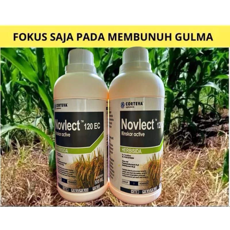 Jual HERBISIDA NOVLECT 120 EC 500 ML PENGENDALI GULMA PADI | Shopee ...