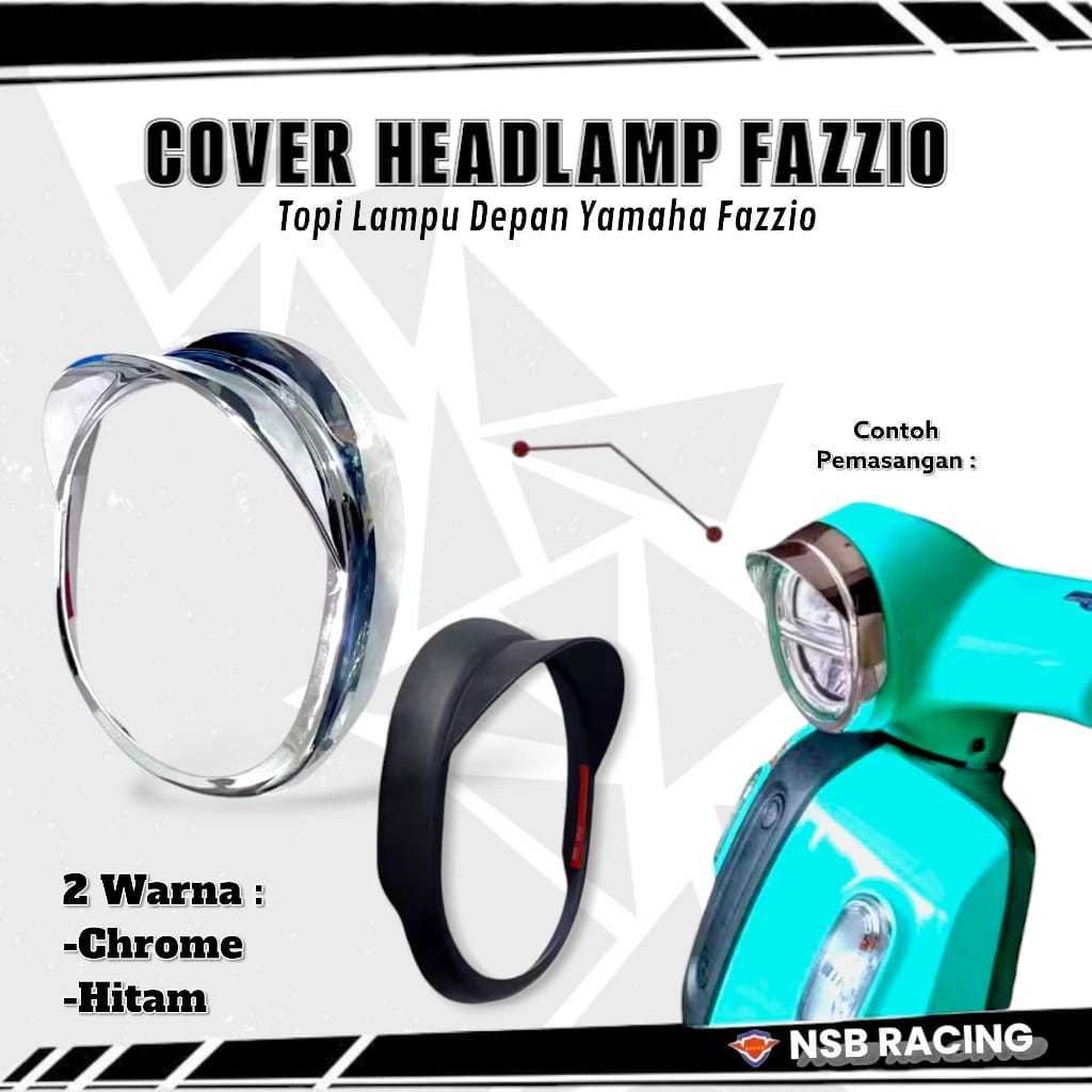 Jual Cover Headlamp Yamaha Fazzio Cover Topi Lampu Depan Yamaha Fazzio ...
