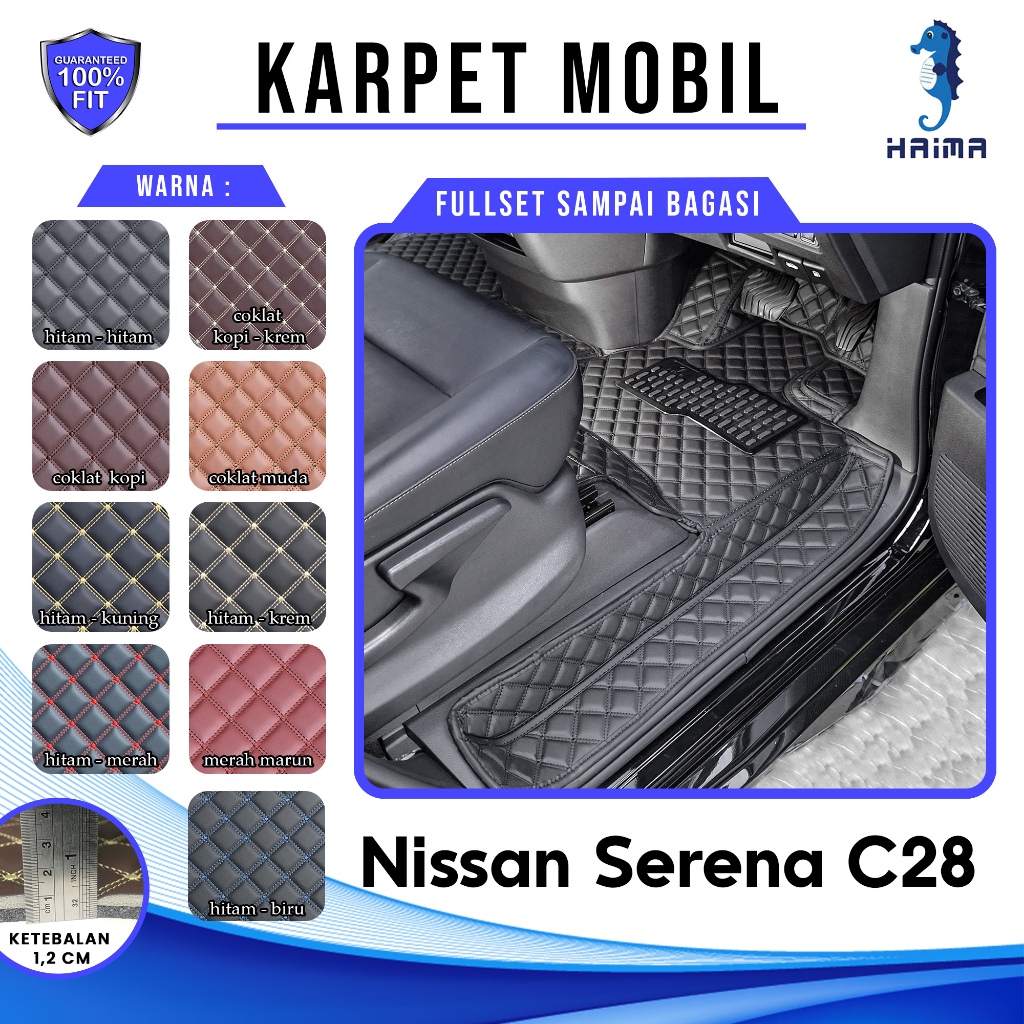 Jual Haima Karpet Mobil Nissan Serena C28 e Power Fullset Premium 5D ...