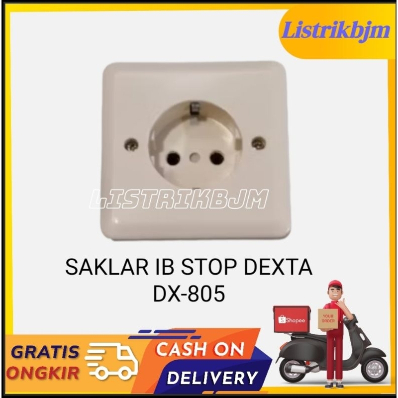 Jual SAKLAR IB STOP DEXTA DX-805 CREAM/STOP KONTAK TANAM | Shopee Indonesia