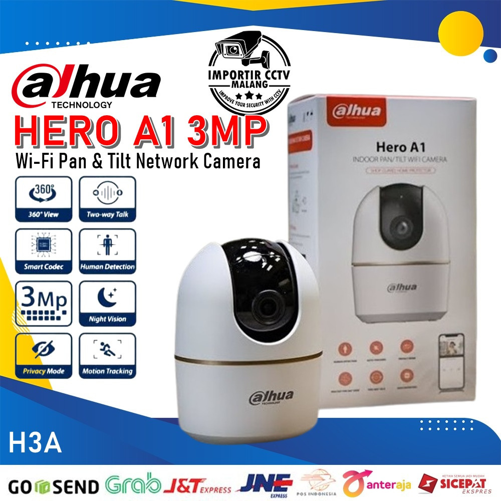 Jual DAHUA HERO A1 3MP DH-H3A Smart Indoor Wifi Pan & Tilt Network ...