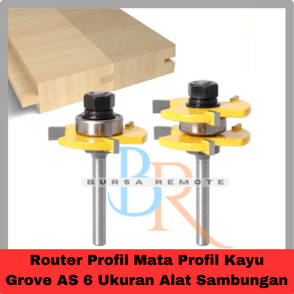 Jual Router Profil Mata Profil Kayu Grove AS 6 Ukuran Alat Sambungan ...