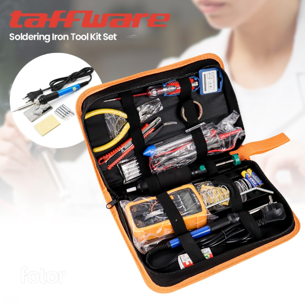 Jual Solder Listrik Lengkap dengan Multimeter Iron Tool Kit 220V 60W/Solder Listrik Set Kit ...