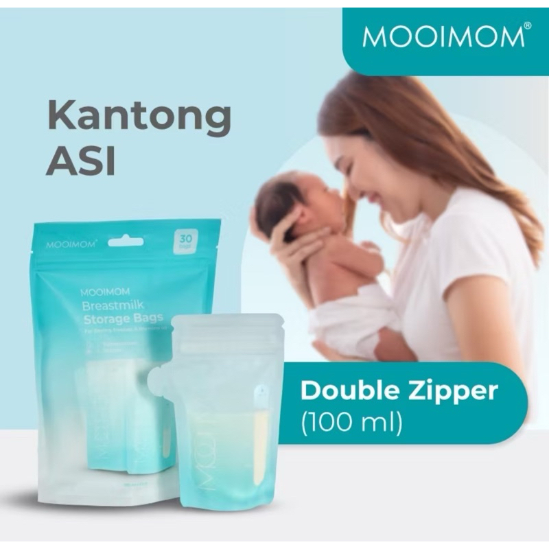 Jual Mooimom Kantong ASI (100ml) | PENYIMPANAN ASI | WADAH ASI ...