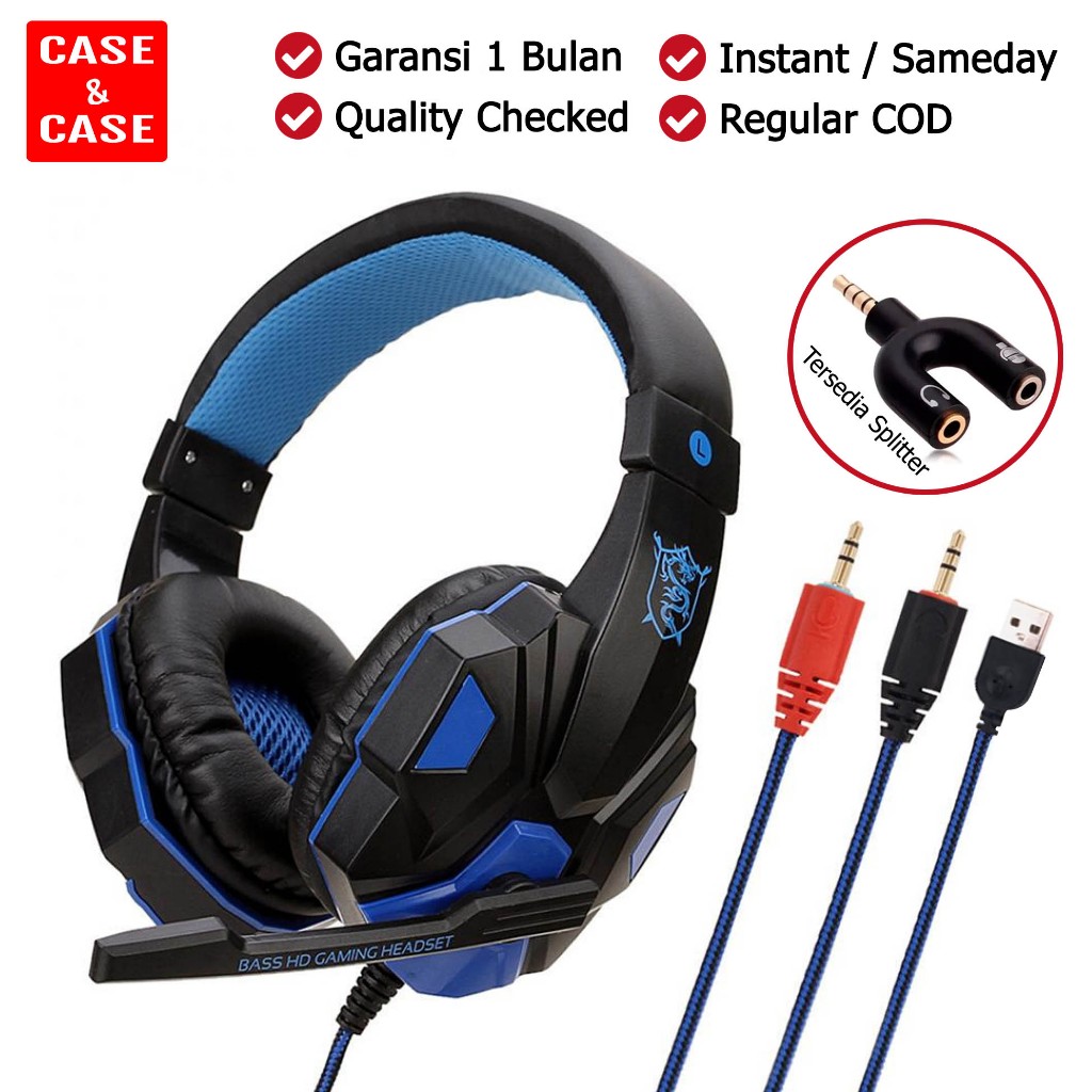 Jual Headset Gaming SY830 SY850 G10 Headphone Gaming Over Ear Extra LED ...