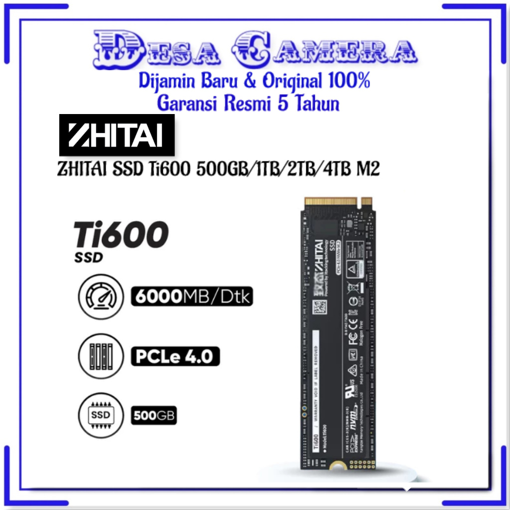 Jual ZHITAI SSD Ti600 500GB/1TB/2TB/4TB M2 Solid State Drive SSD PCIe 4.0 Laptop PS5 Notebook ...