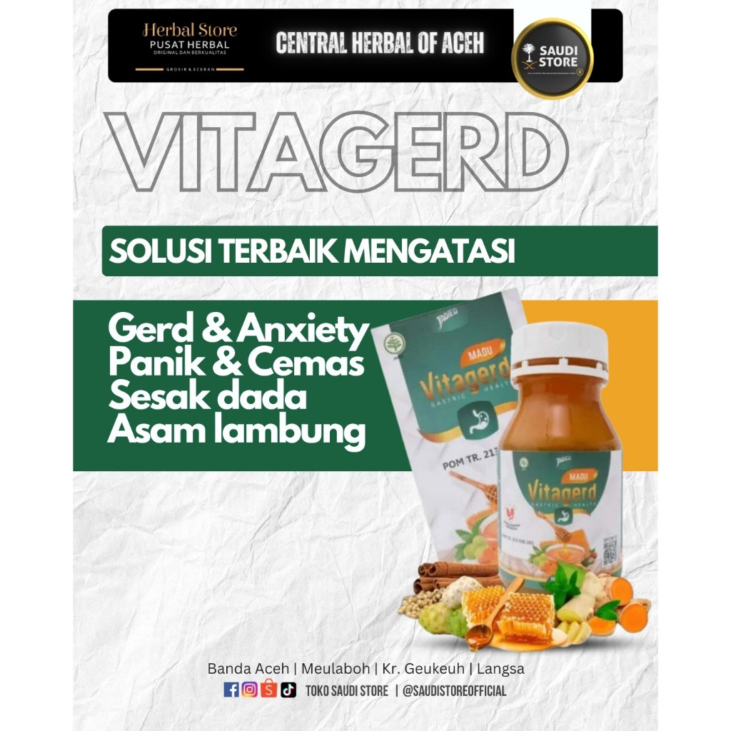 Jual VITAGERD MADU HERBAL GASTRIC HEALTH | Shopee Indonesia