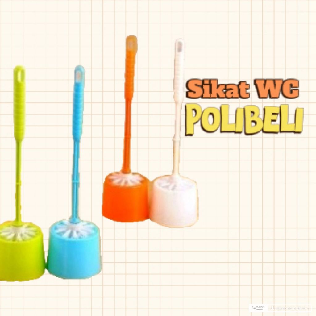 Jual sikat toilet sikat wc sikat kamar mandi (ada tempatnya) | Shopee ...