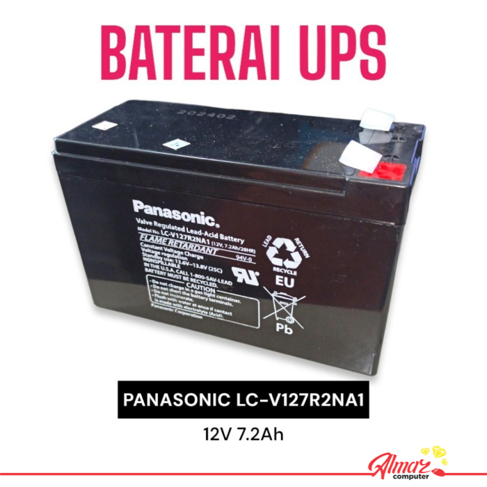 Jual Panasonic Accu Kering 12v 7.2ah Baterai UPS Aki Battery - LC ...