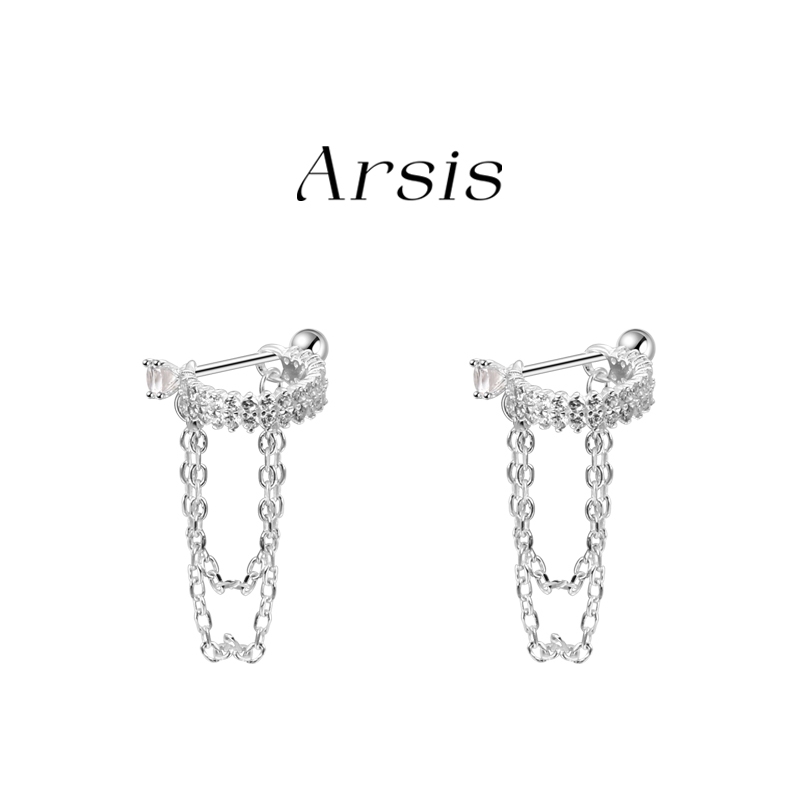 Jual ARSIS Anting rantai rumbai Elegan dan halus Zirkon Desain kelas ...