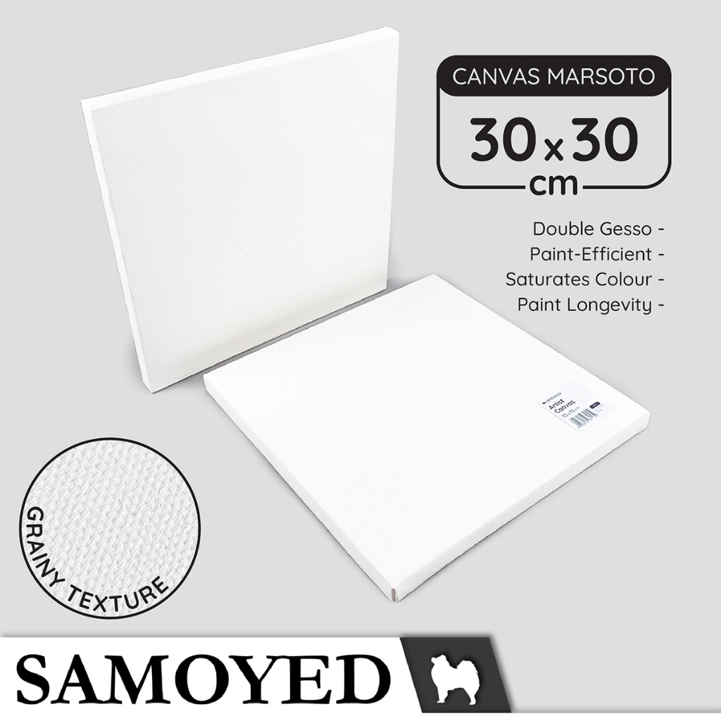 Jual Kanvas Lukis / Artist Canvas Board / Panel 30 x 30 cm Marsoto ...