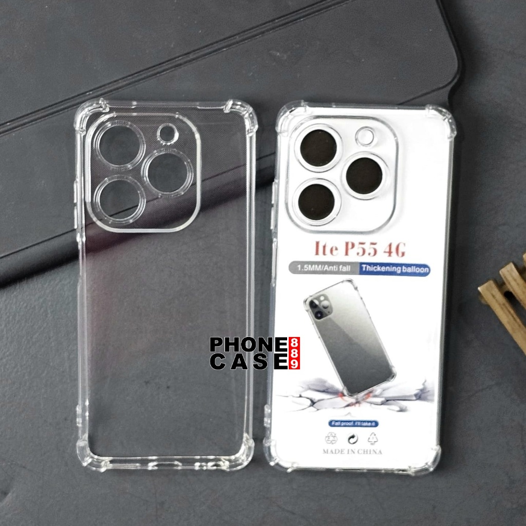 Jual ITEL P55 NFC 4G CASE CLEAR AIRBAG ANTI CRACK CASE BENING ITEL P55 ...