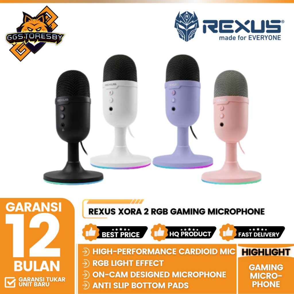 Jual Rexus Xora 2 Rgb Gaming Microphone | Shopee Indonesia
