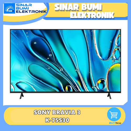 Jual SONY BRAVIA 3 K-75S30 75 Inch 4K Ultra HD Smart Google TV K75S30 ...