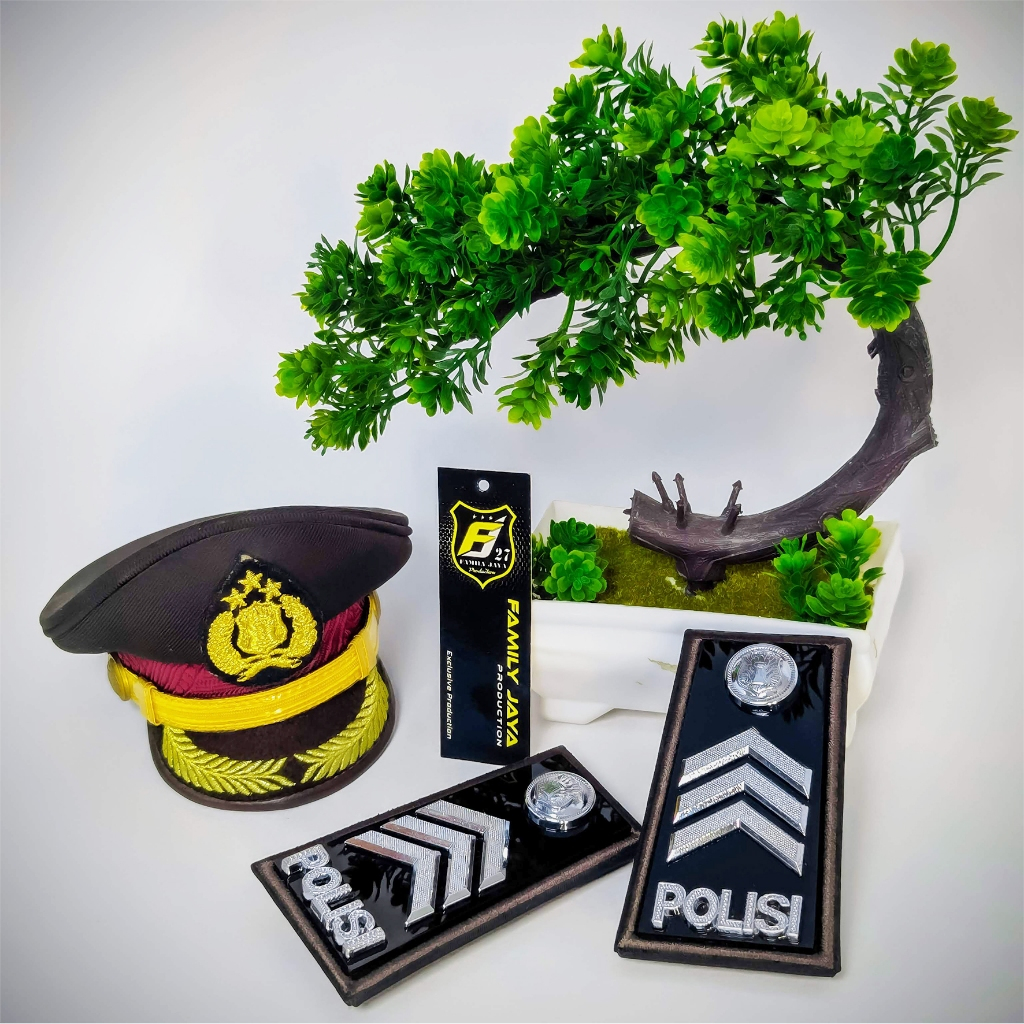Jual Pangkat Bintara Pdh Polisi BRIGADIR Full Mika Glossy - PANGKAT ...