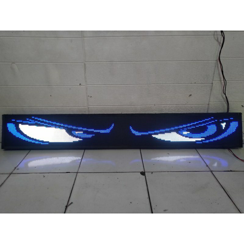 Jual running teks 130cm mata lampu mata led running text khusus mobil ...