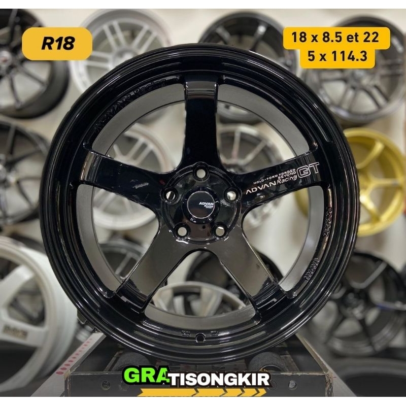 Jual BONUS PENTIL velg mobil racing R18 ADVAN GT LEBAR 8,5 velg mobil ring 18 velg racing mobil ...