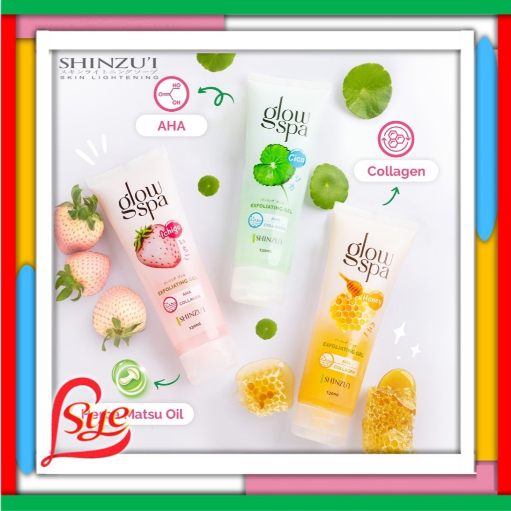 Jual Shinzu'i Glow Spa Exfoliating Gel 130ml & 260ml - Shinzui Scrub ...