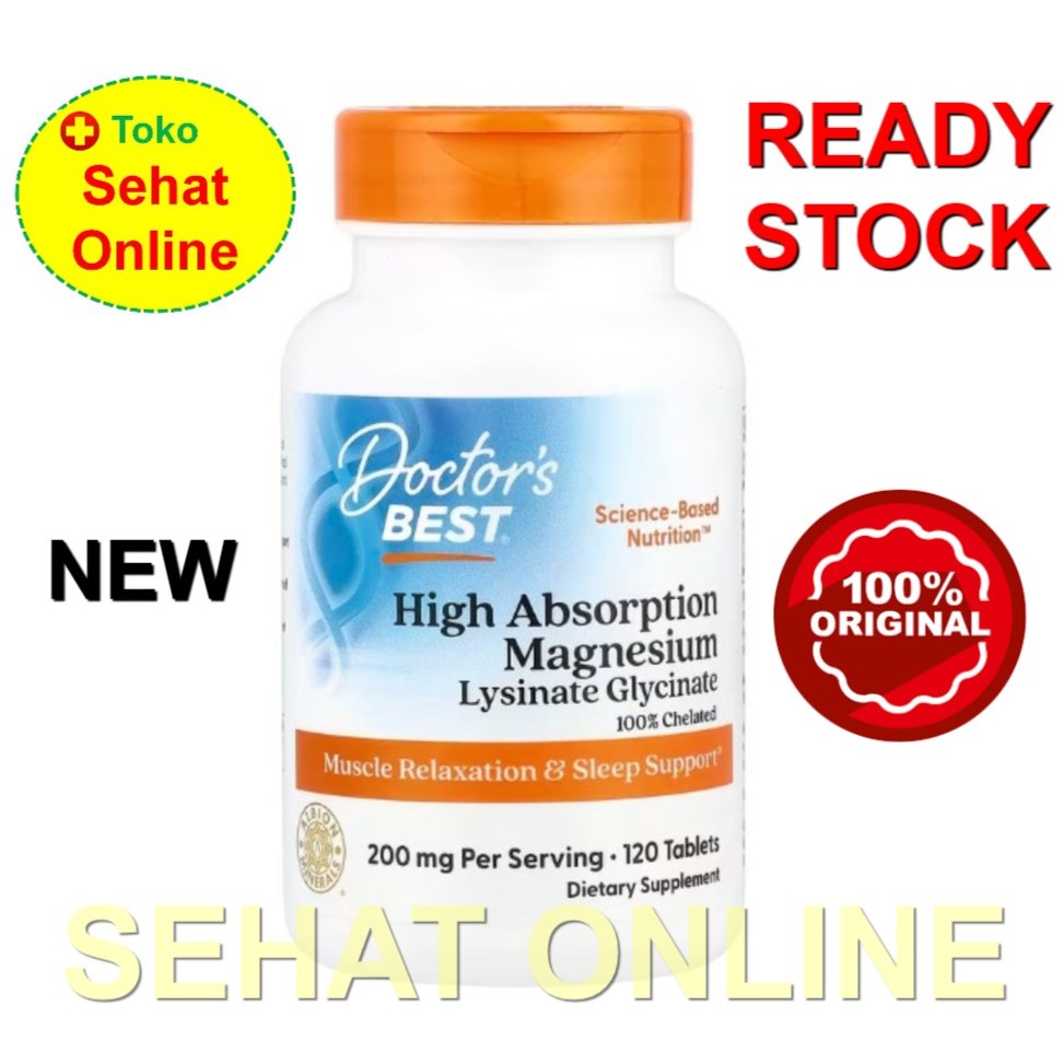Jual Doctor's Best High Absorption Magnesium 120 tablet | Shopee Indonesia