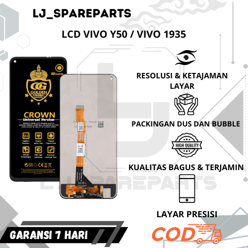 Jual LCD TOUCHSCREEN VIVO Y50 / VIVO 1935 COMPLETE FULLSET ORIGINAL ...